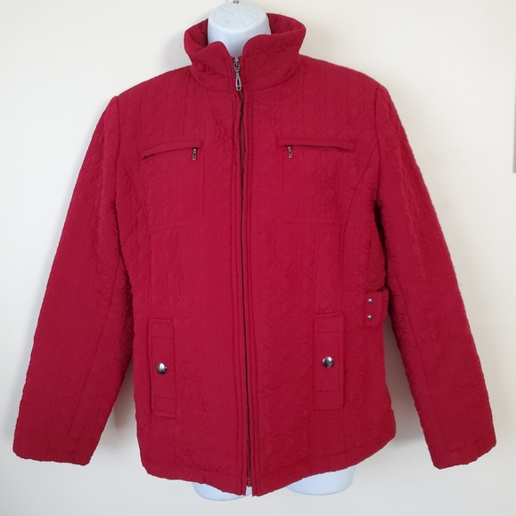 gallery petite | Jackets & Coats | 3 For 25 Gallery Red Quilted Lined ...